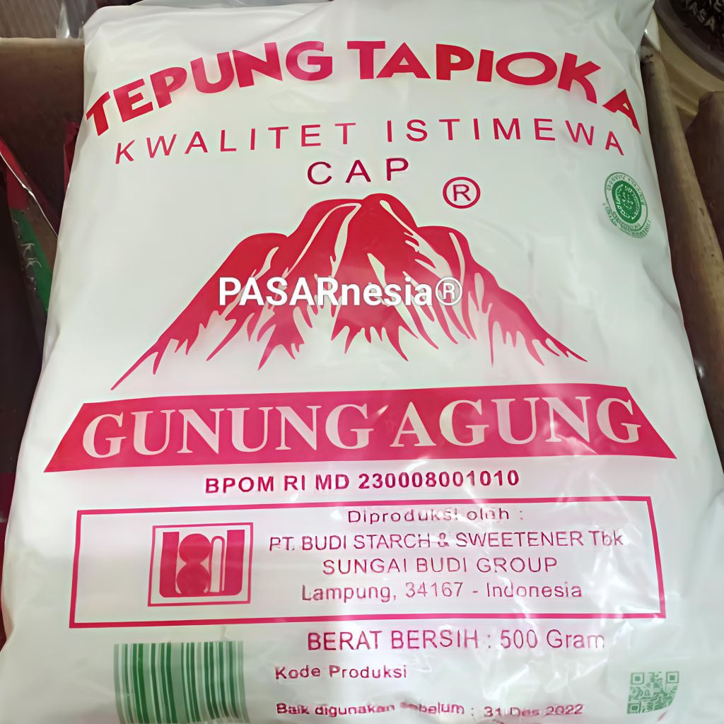 Jual TEPUNG TAPIOKA CAP GUNUNG AGUNG KEMASAN 500GR | Shopee Indonesia