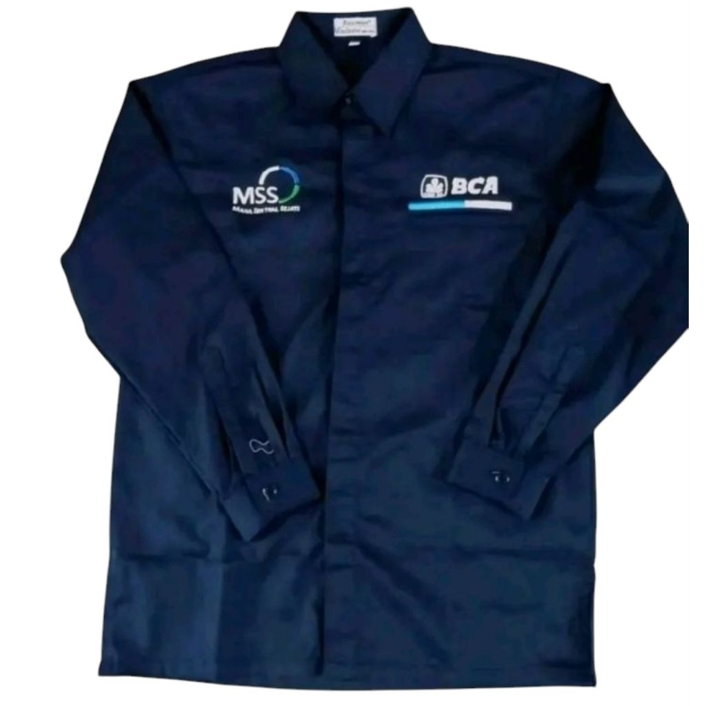 Jual Kemeja Kerja Baju Pdh Seragam Kerja Mss BCA Lengan Panjang ...
