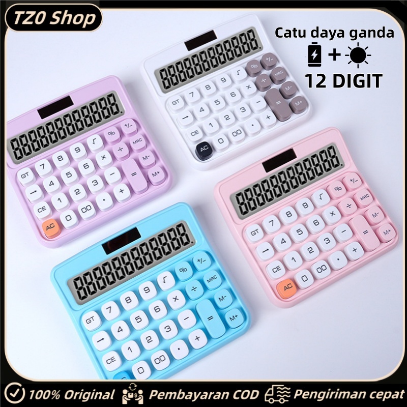 Jual Calculator Kalkulator 12 Digits Check & Correct Catu daya ganda ...