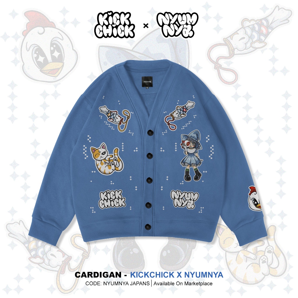 Jual Kickchick X Nyumnya Cardigan Nyumnya Japans | Oversize Outer ...
