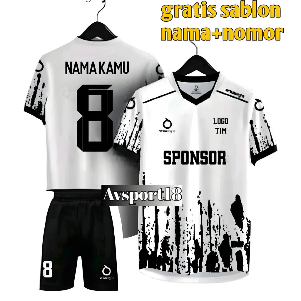 Jual [COD] FREE CUSTOM NAMA+NO+SPONSOR+LOGO STELAN JERSEY DEWASA BAJU ...