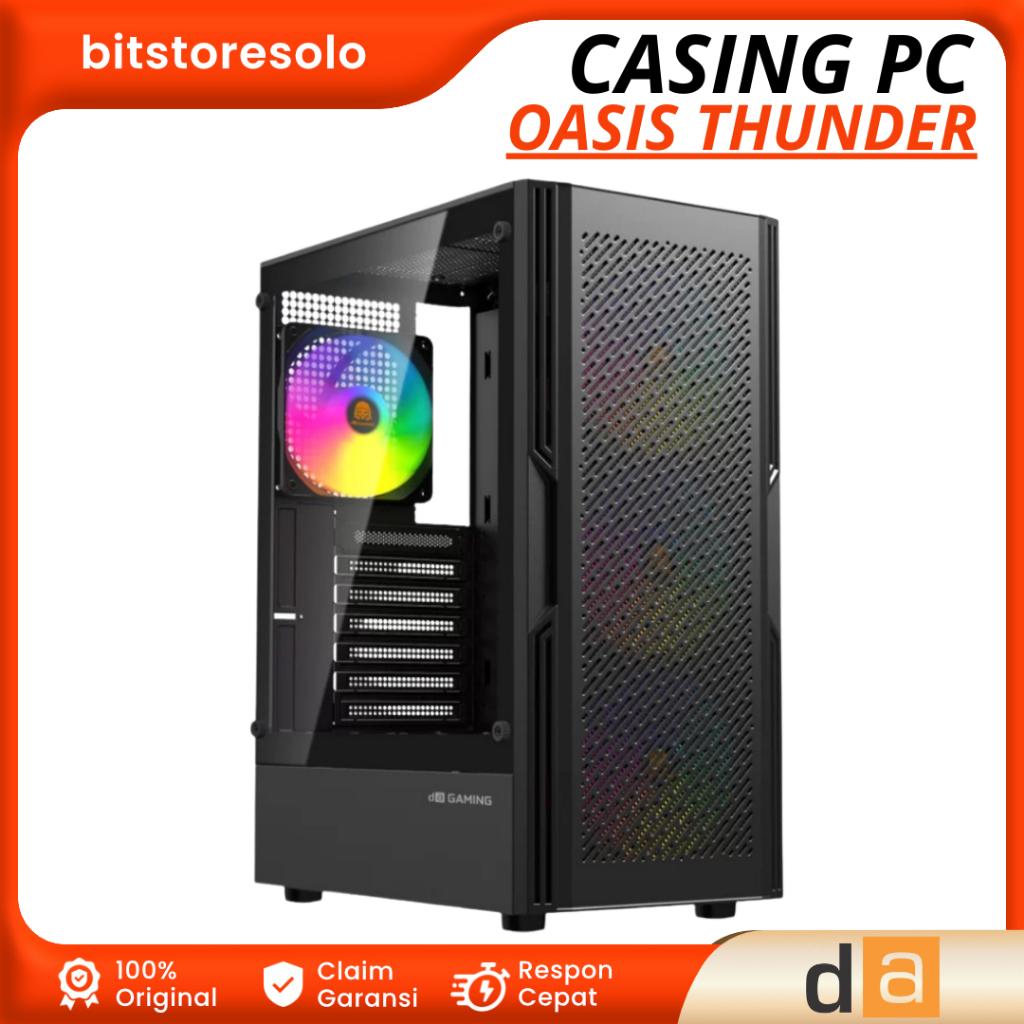 Jual Casing PC Case PC DIGITAL ALLIANCE OASIS THUNDER 4X120MM RGB FAN ...