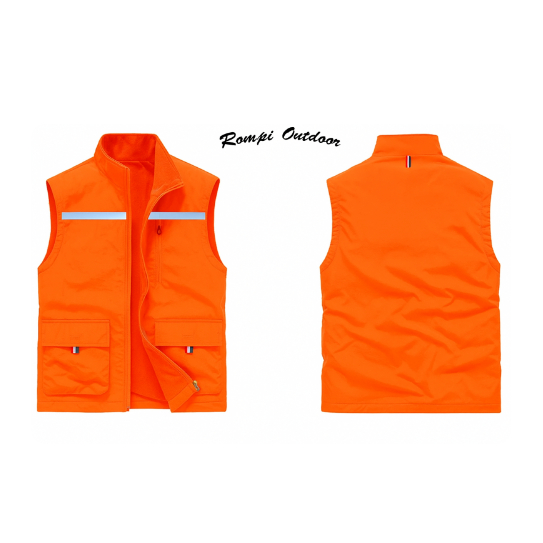 Jual Rompi Polos | Rompi Tactical | Rompi Vest Oren \ Rompi Lapangan ...