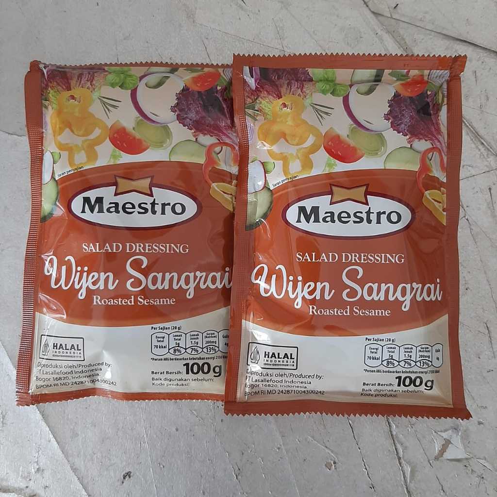 Jual Maestro Salad Dressing Wijen Sangrai Sachet | Shopee Indonesia