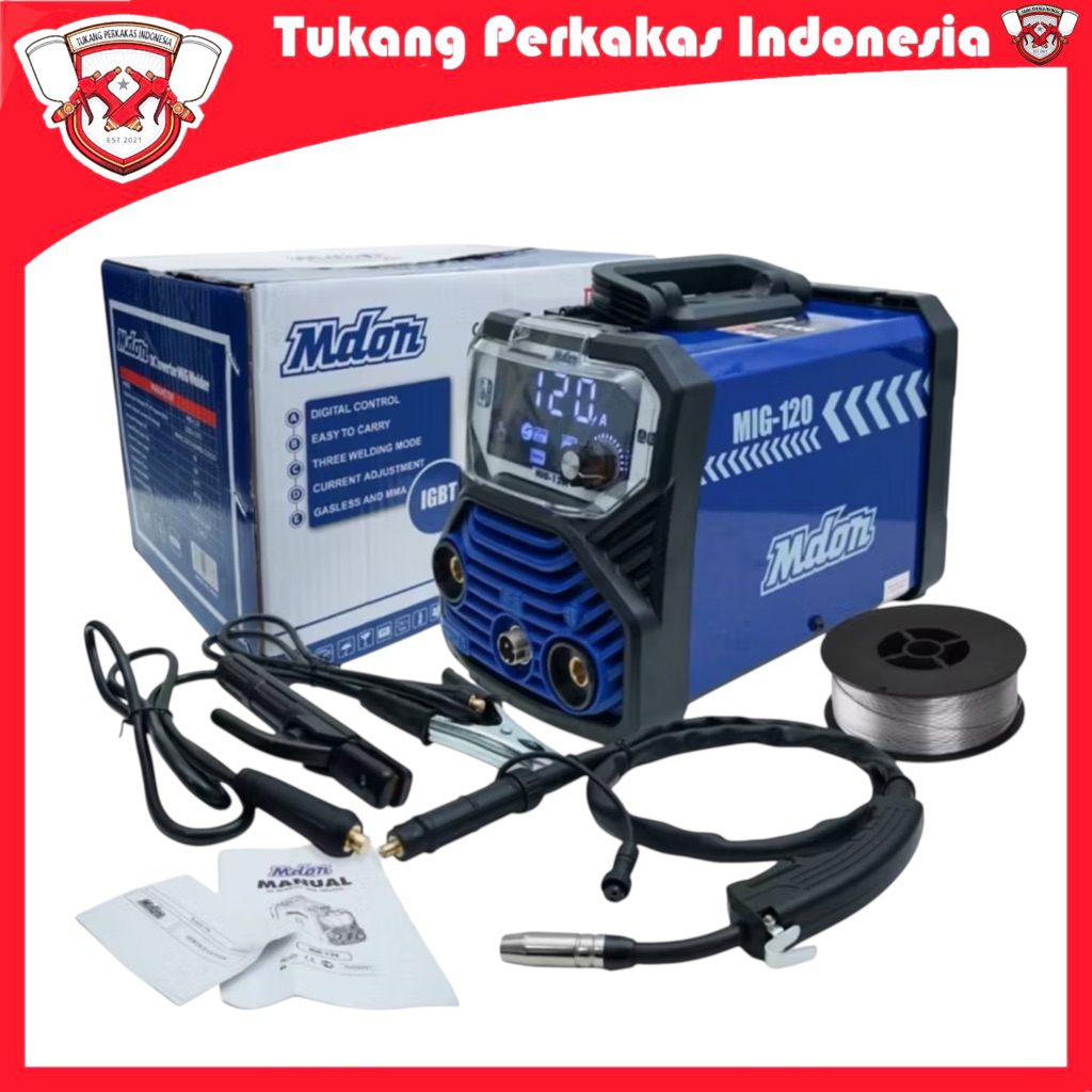 Jual Mesin Las MIG MDON MIG-120 Inverter Las Listrik Trafo Travo Tanpa ...