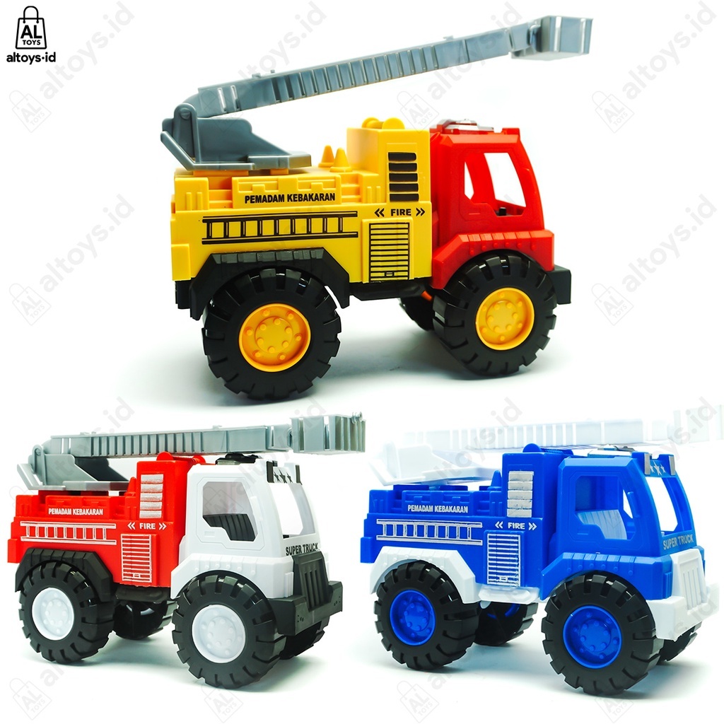 Jual ( AK 91 ) Mainan Mobil truck Tangga Pemadam / Mainan Mobilan Truk ...