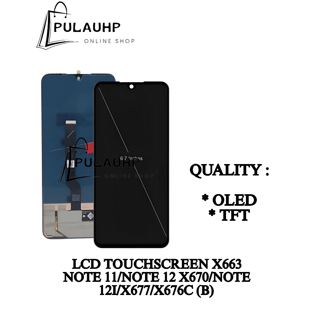 Jual PULAUHP _ LCD TOUCHSCREEN X663 / X670 / X677 / X676C/NOTE 11/12 ...