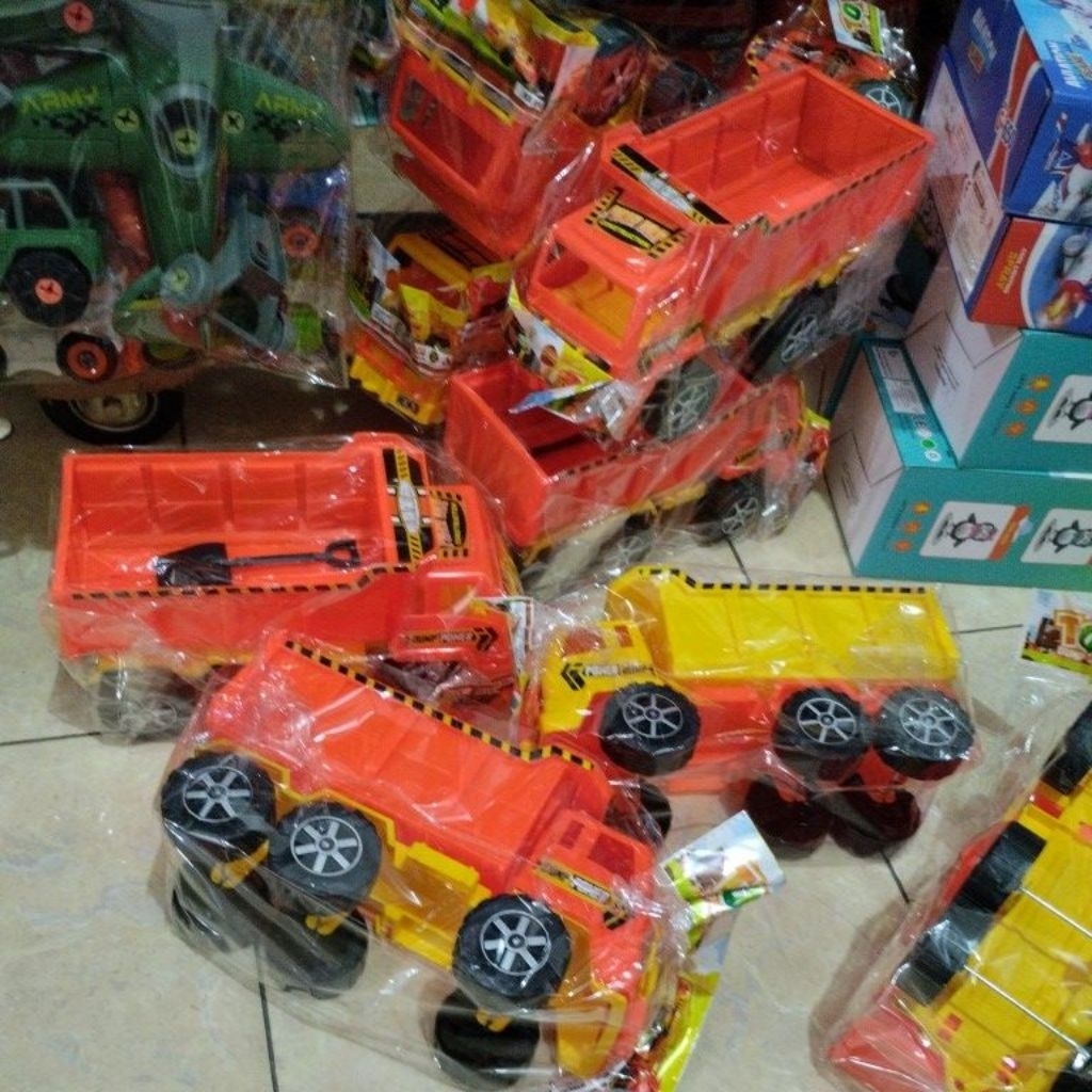 Jual oketoys mainan mobil truk bak dump truk truck bintang TD TTD KX ...