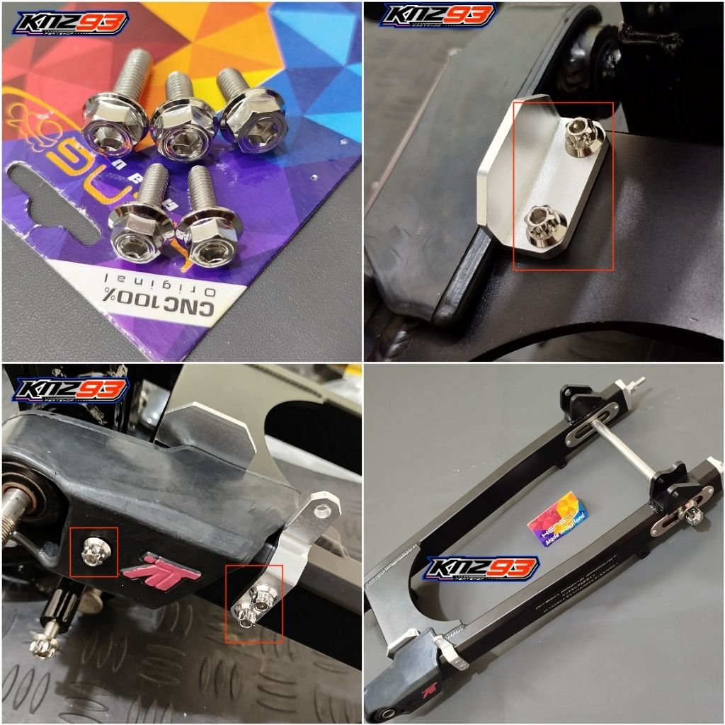 Jual SET BAUT SWING ARM AITECH RX KING F1ZR PROBOLT STAINLESS HENG ...