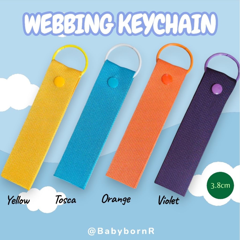 Jual Webbing Keychain Nylon 3.8cm | Shopee Indonesia