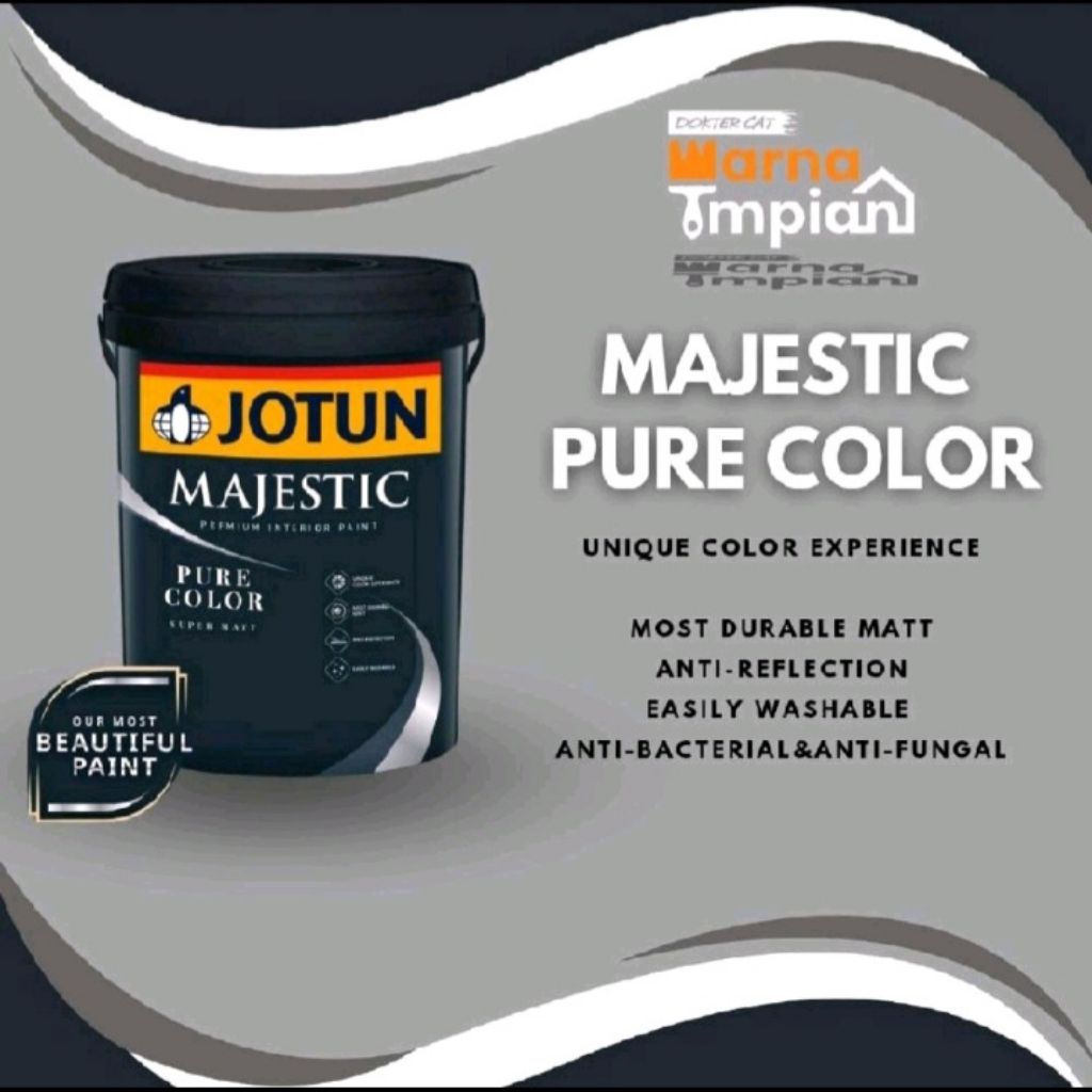 Jual JOTUN CAT DINDING INTERIOR/DALAM SUPER PREMIUM SUPER MATT MAJESTIC ...