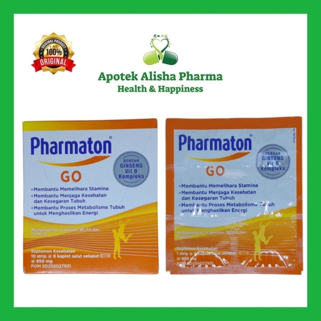 Jual Pharmaton Go Kaplet Strip isi 6 Tablet Multivitamin + Ginseng ...