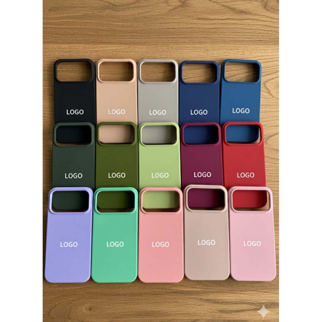 Jual casing silicone warna iphone 17 pro air promax case warna matte ...