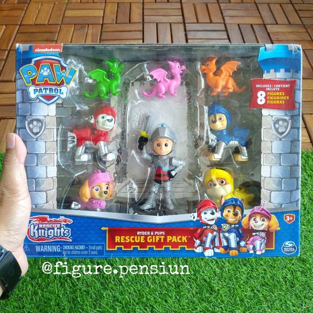 Jual SPIN MASTER PAW PATROL KNIGHTS RYDER & PUPS RESCUE GIFT PACK BOX ...