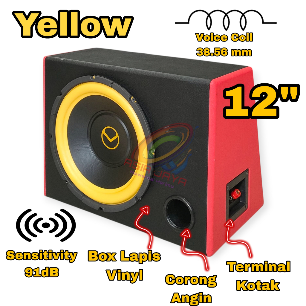 Jual Paket Combo Subwoofer Legacy SPARTA 12385 12 Inch Double Coil Plus ...