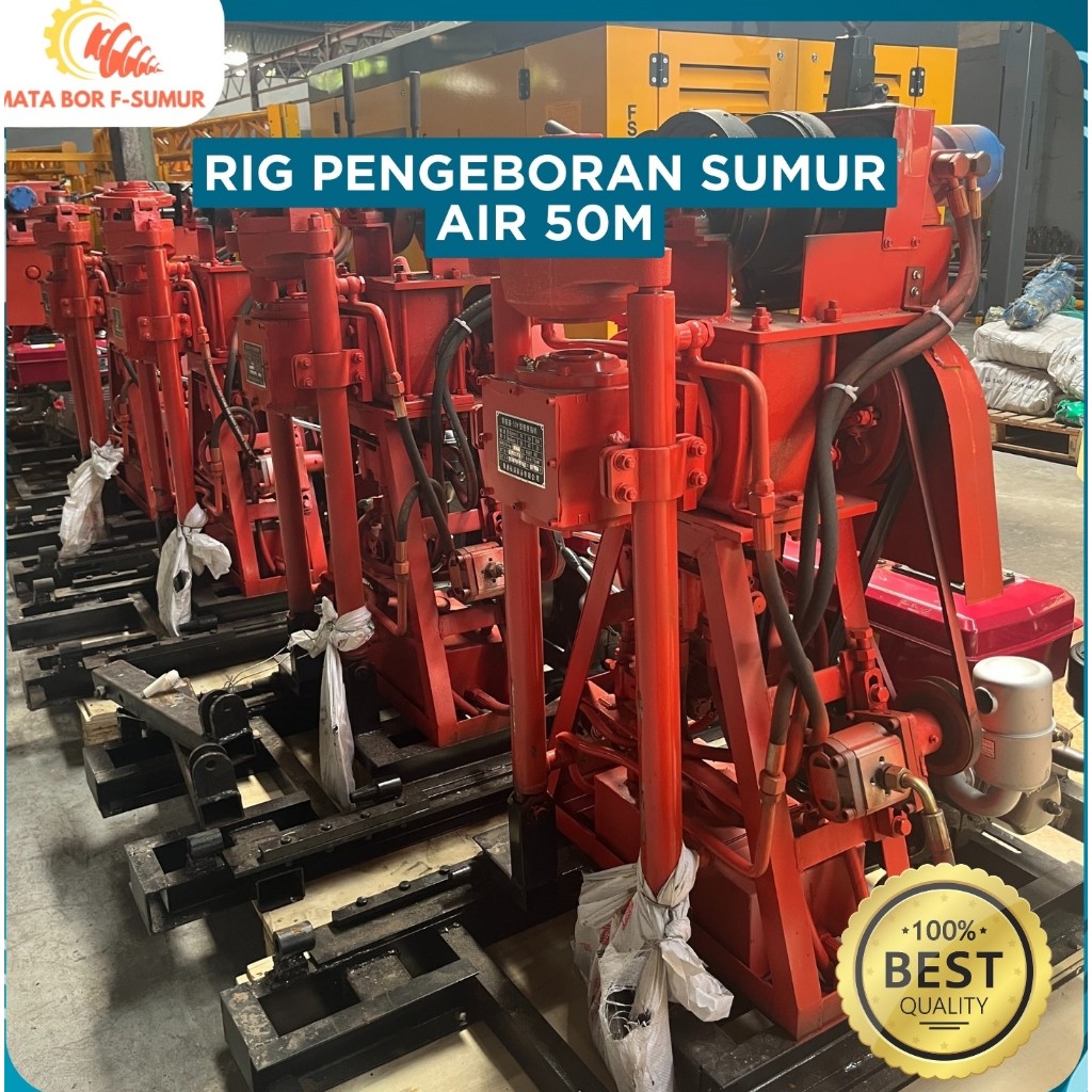 Jual Rig Bor Sumur 50Y Portabel | Diesel 5.76KW | Bor Hingga 50M ...