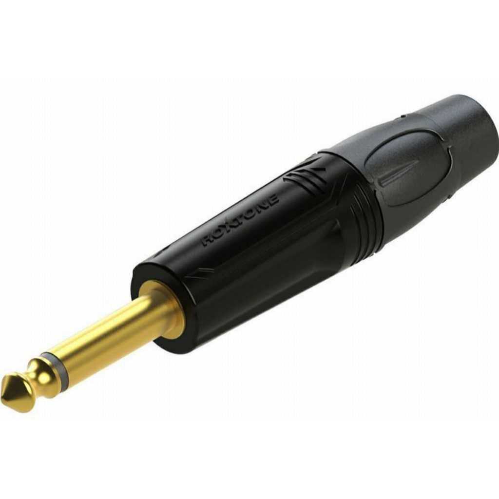 Jual 100% ORI JACK AKAI 6,3MM MONO GOLD PLATED HITAM MATRIX ROXTONE ...