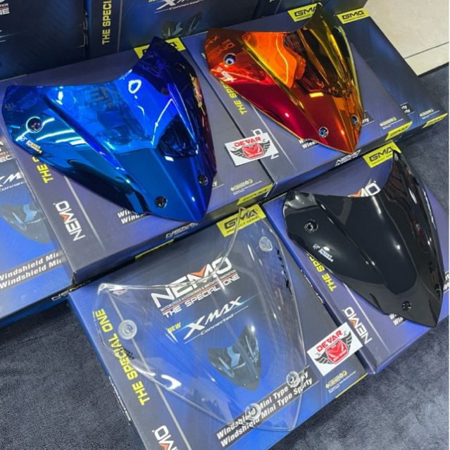 Jual Windshield Yamaha Xmax 250 new Connected / Winsil Nemo Iridium ...