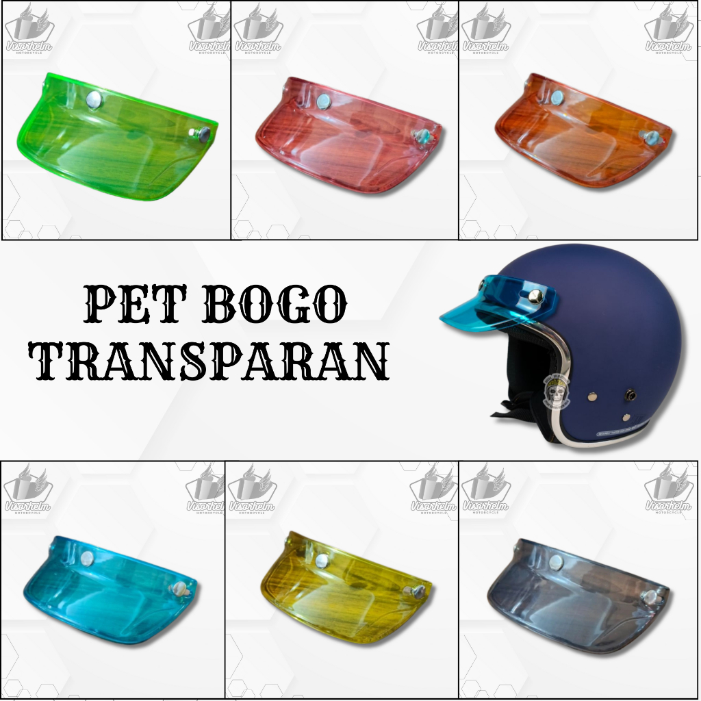Jual Pet Warna Helm Bogo Transparan Original Threemaestro | Shopee ...