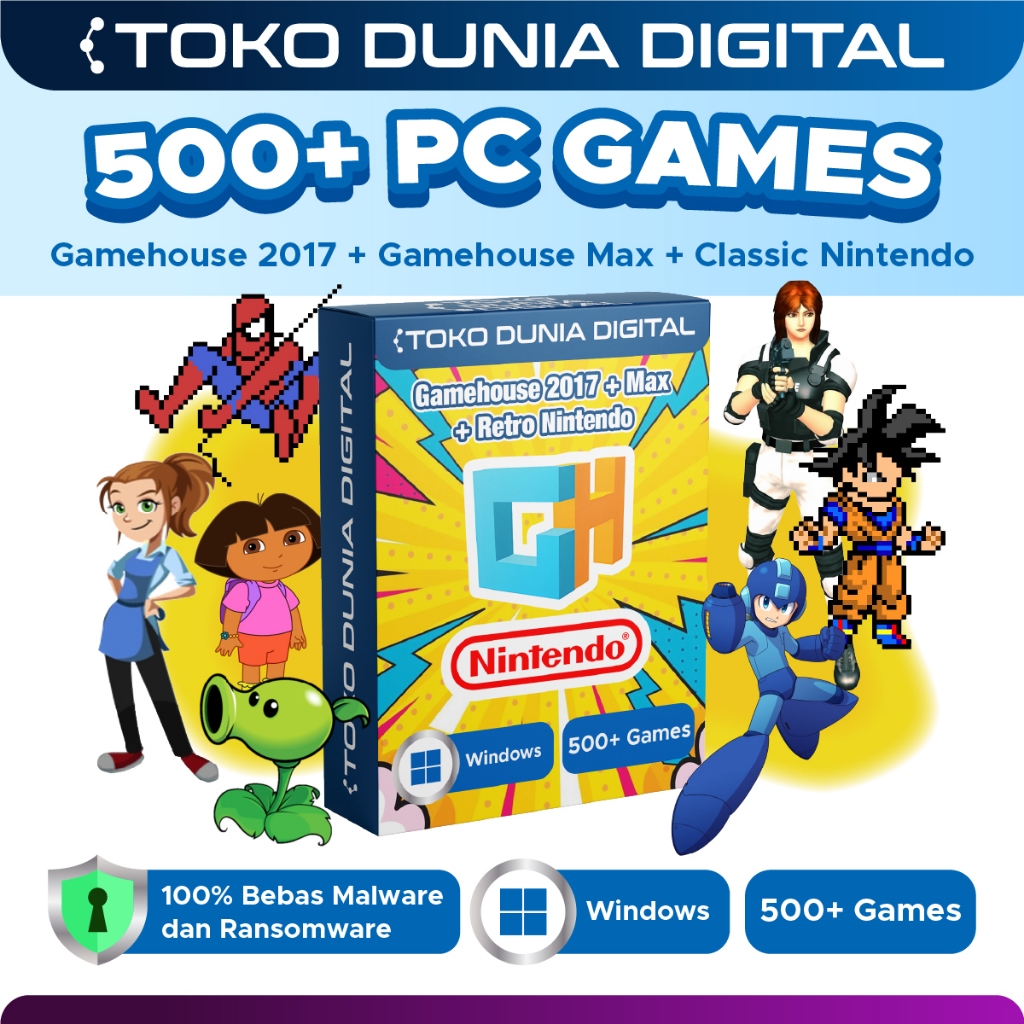 Jual 500+ PC Games GAMEHOUSE 2017 Max Nintendo Classic | Mini Games ...