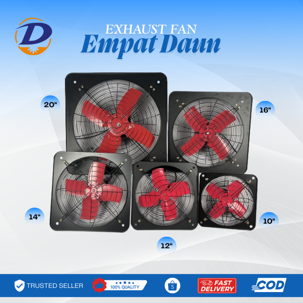Jual Exhaust Fan Dinding Empat Daun / Blower dinding - South East ...
