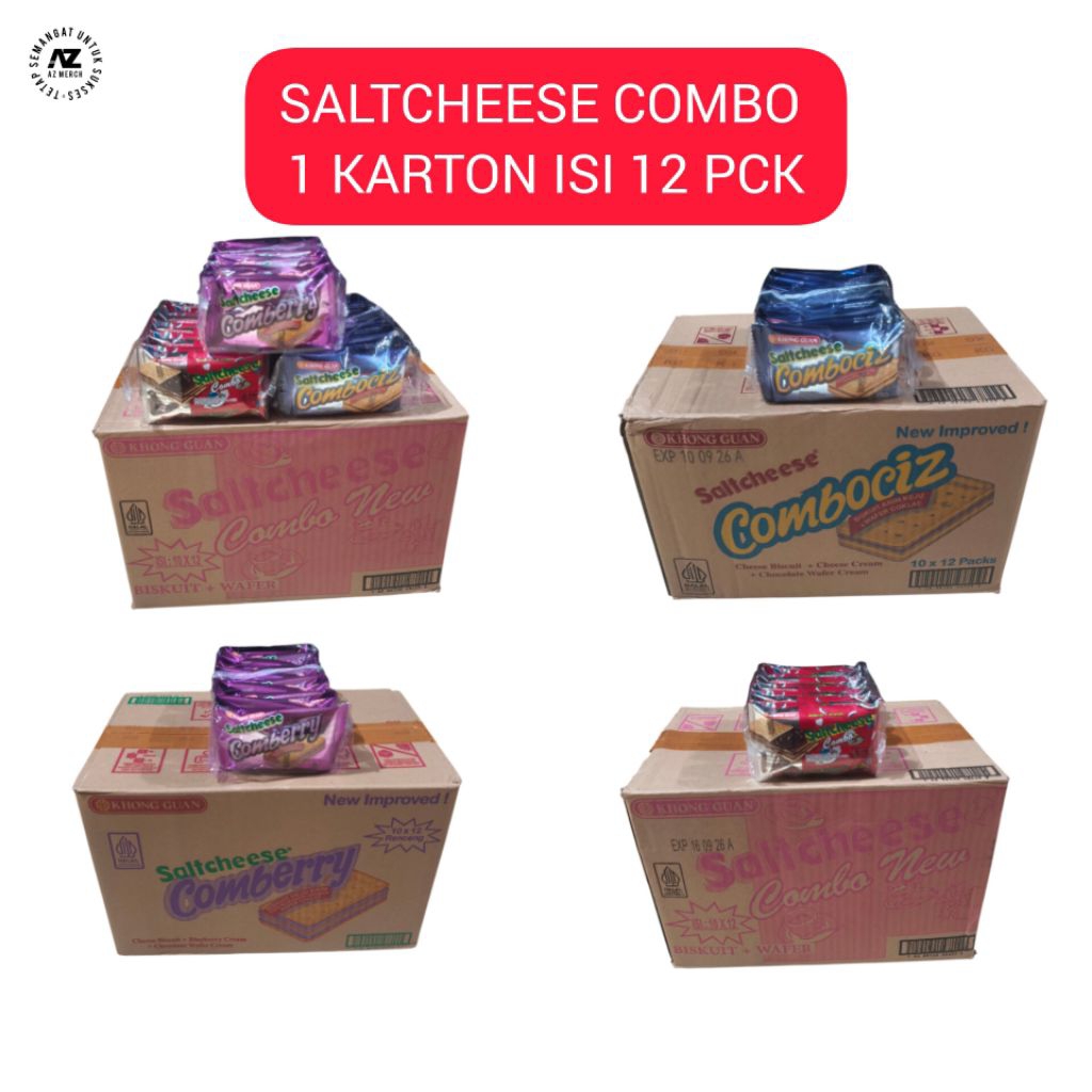 Jual SALTCHEESE COMBO BISKUIT 1 KARTON ISI 12 PCK - (KARTONAN) | Shopee ...