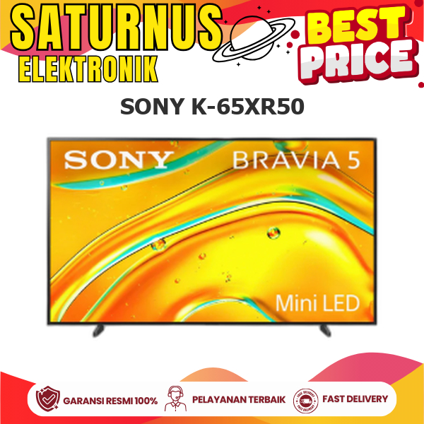 Jual SONY K-65XR50 BRAVIA 5 Google TV 65 Inch Mini LED 4K Ultra HD High ...