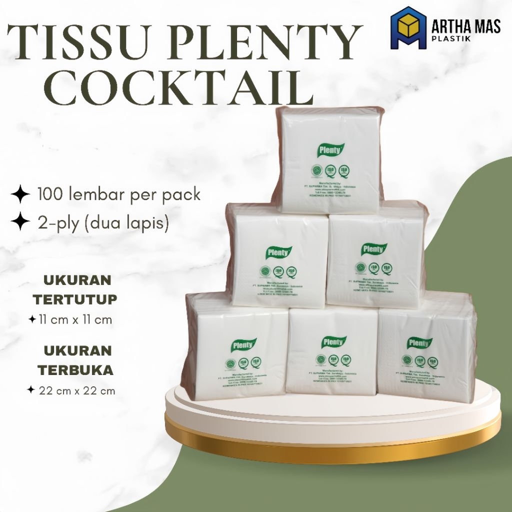 Jual Tissue plenty white cocktail (100 sheets) | Shopee Indonesia