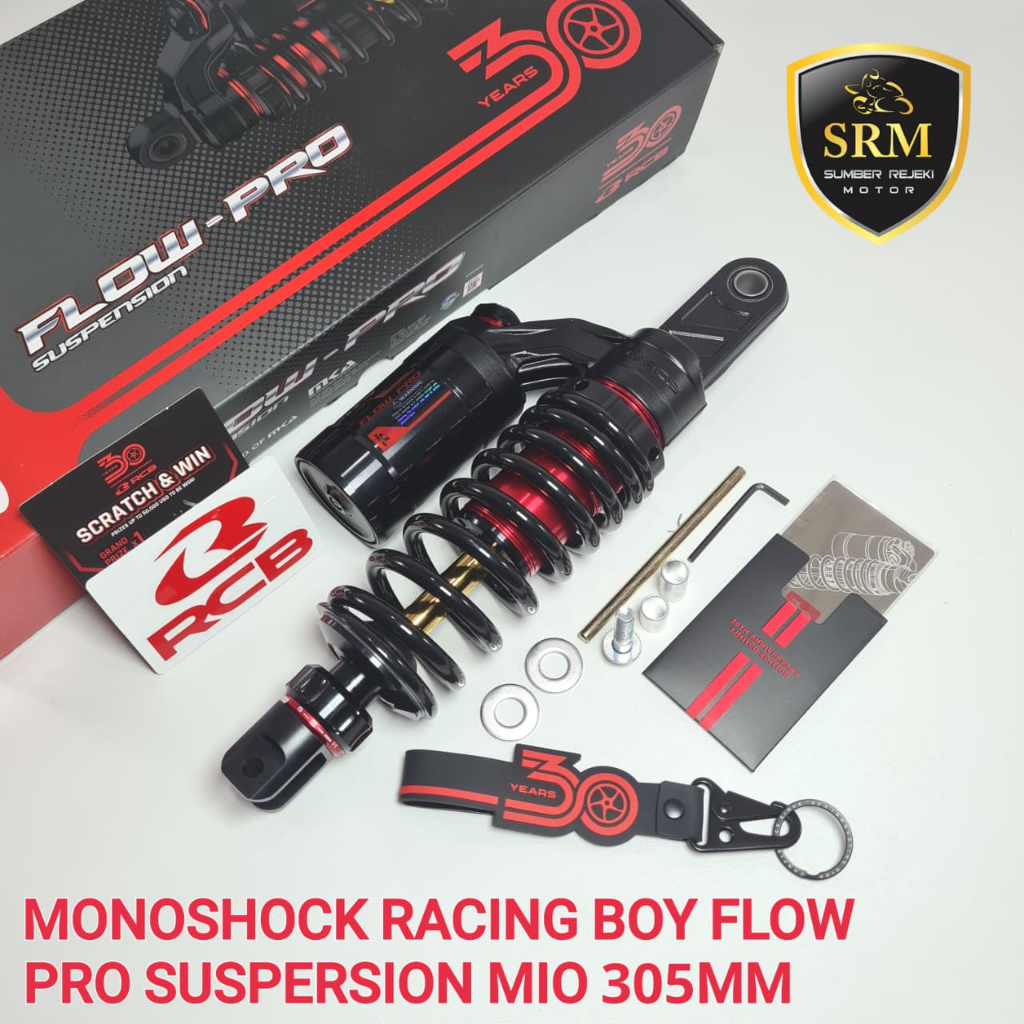 Jual Monoshock Racing Boy Flow Pro Suspersion Mio 305MM | Shopee Indonesia