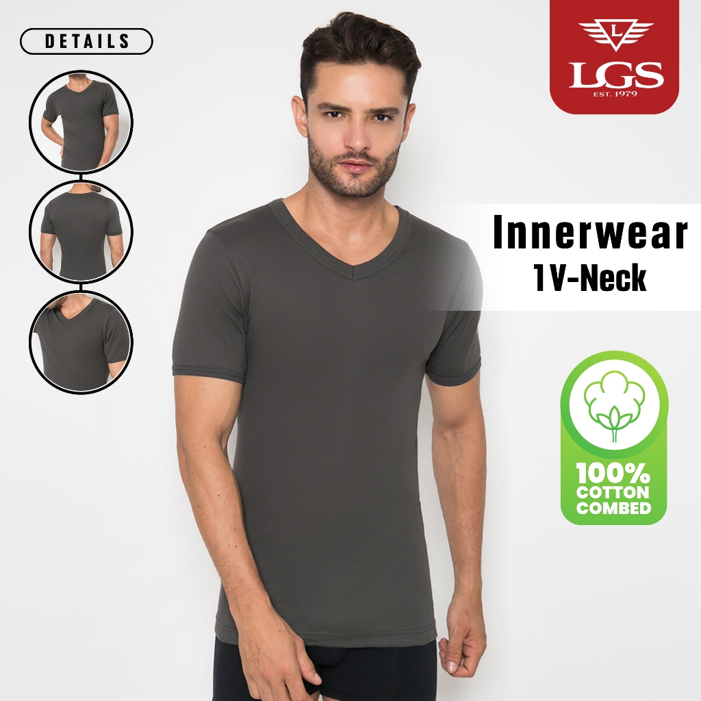 Jual LGS - Innerwear - Pakaian Dalam Pria - Vneck - Abu - 1 Pcs ...