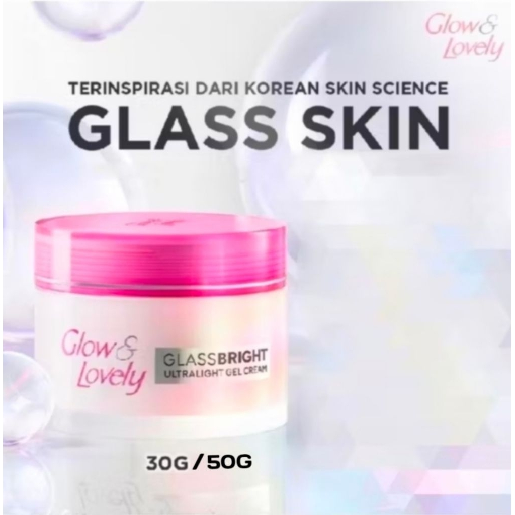 Jual Glow & Lovely Glassbright Ultralight Gel Cream Brightening ...