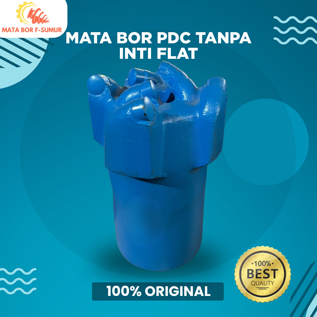 Jual Mata Bor Sumur Air PDC Mata Bor Tanpa Inti Flat Top Ukuran 75 ...
