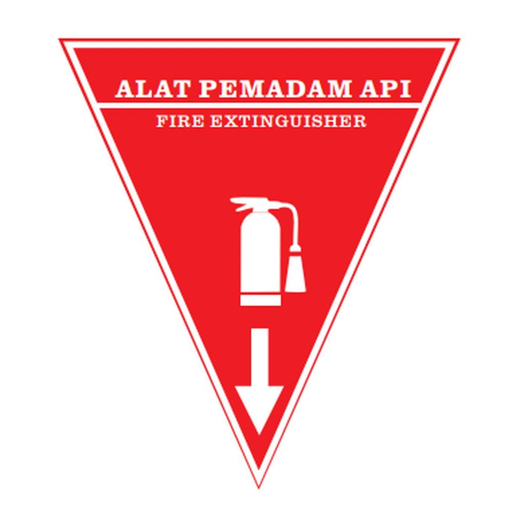 Jual Sign Akrilik Alat Pemadam / Akrilik Apar Segitiga uk 30x30 ...