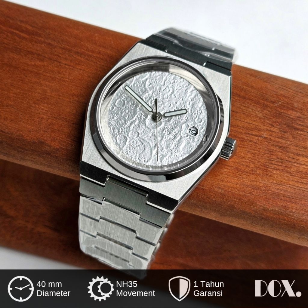 Jual Jam Tangan Seiko PRX Moon Dial NH35 Automatic Seikomod Tekstur ...