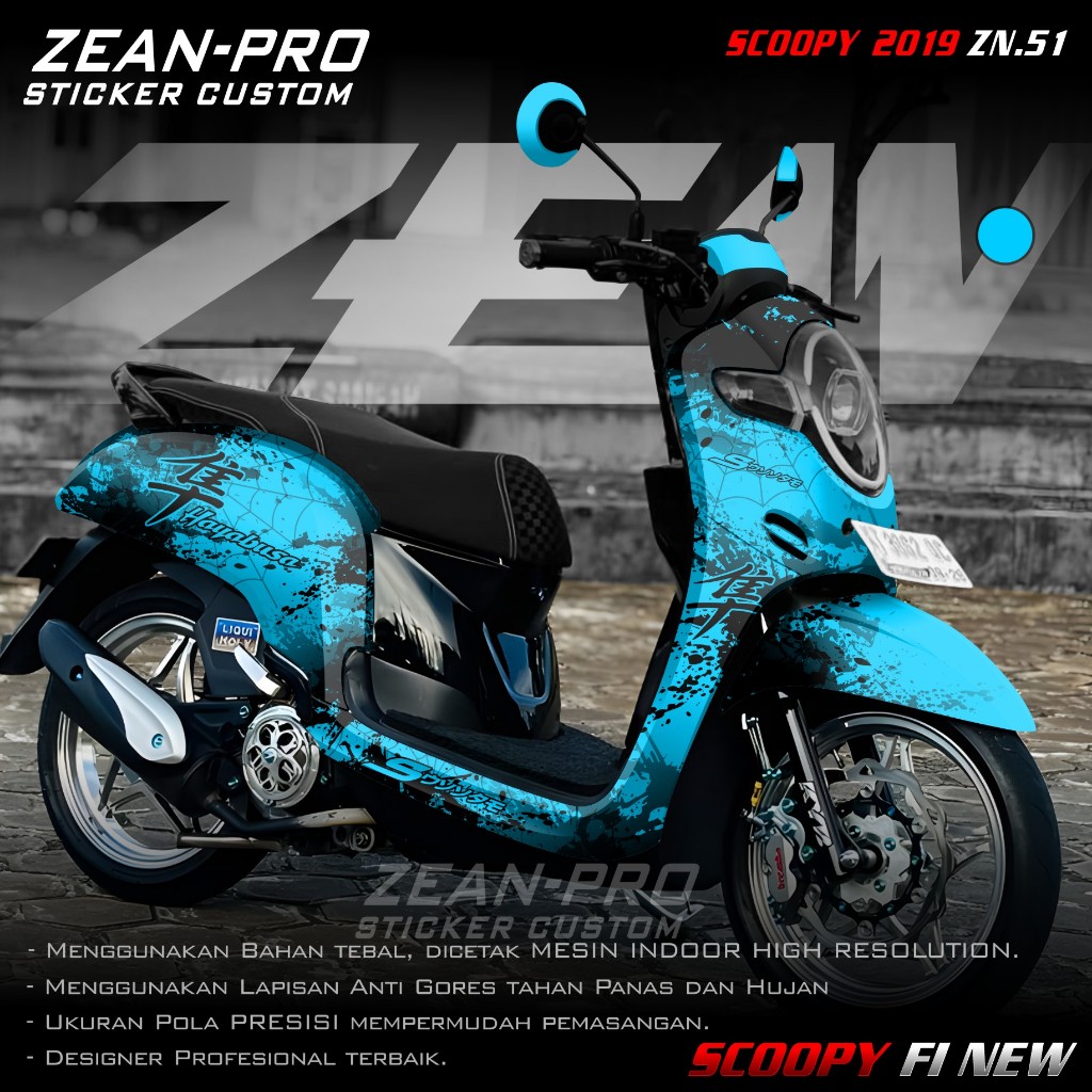 Jual (PROMO COD) TERBARU Decal Sticker Variasi Scoopy Fi New 2017 2018 ...