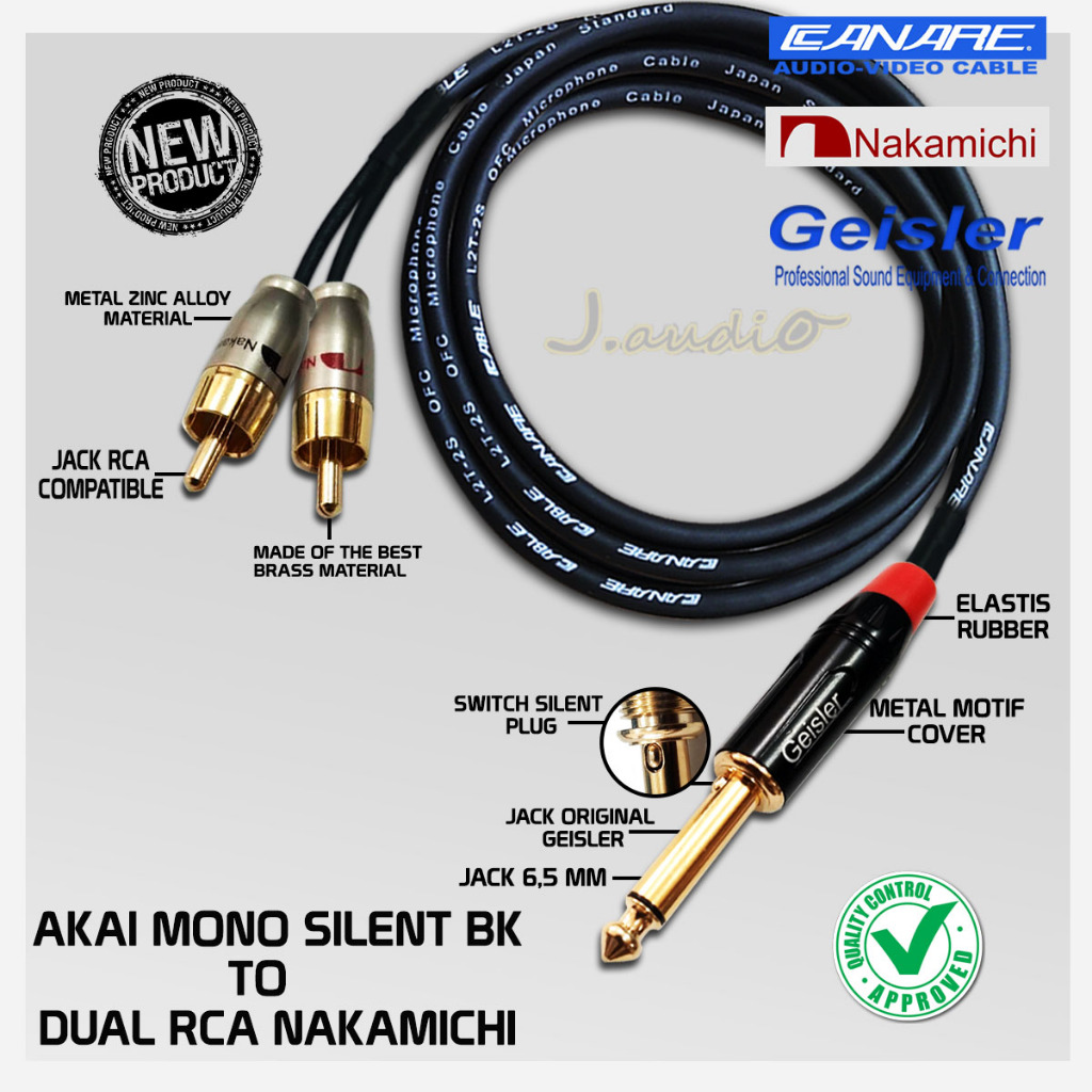 Jual JAPAN STANDARD - Kabel audio / kabel sound terbaik 1x Akai Mono ...