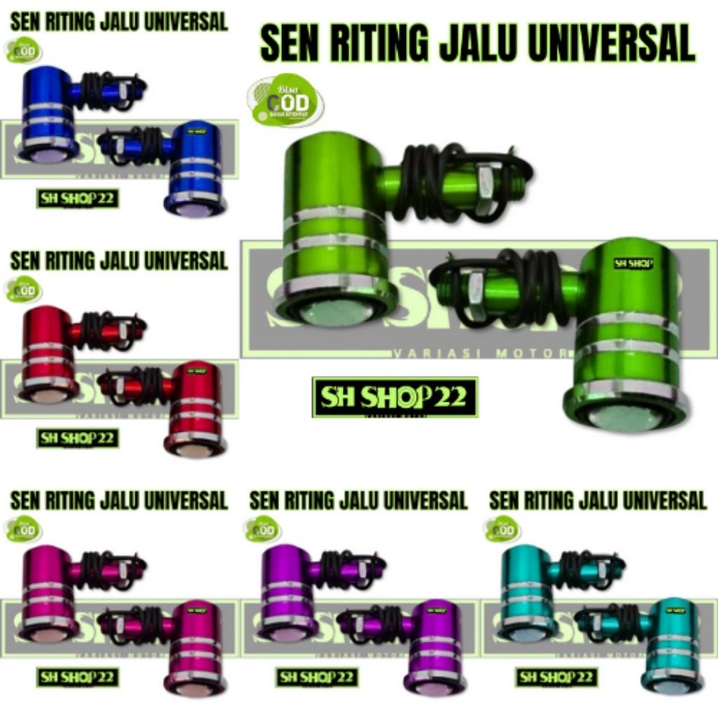 Jual Riting Sein Almini Cb LED Model Stainless nyala kuning Super ...
