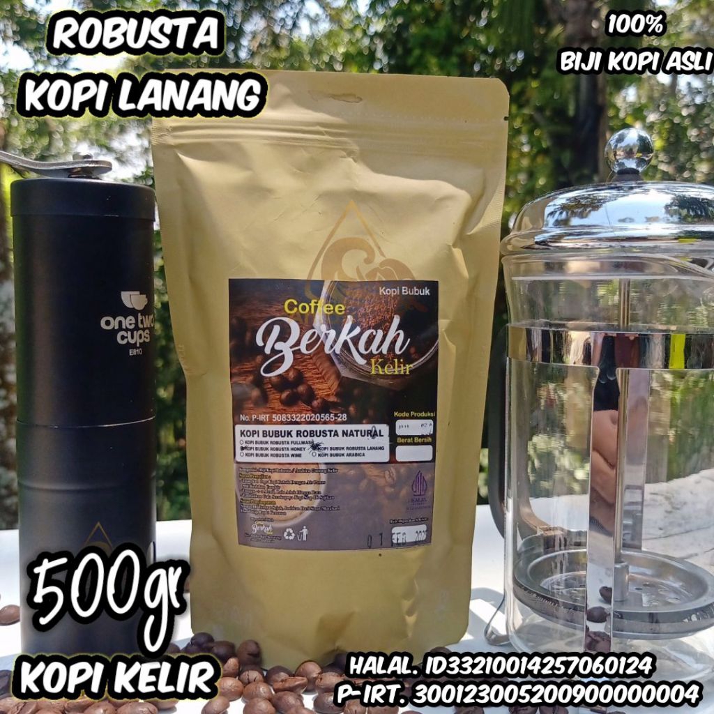 Jual kopi Lanang robusta berkah kelir kopi lanang 500gram || 100%bubuk ...