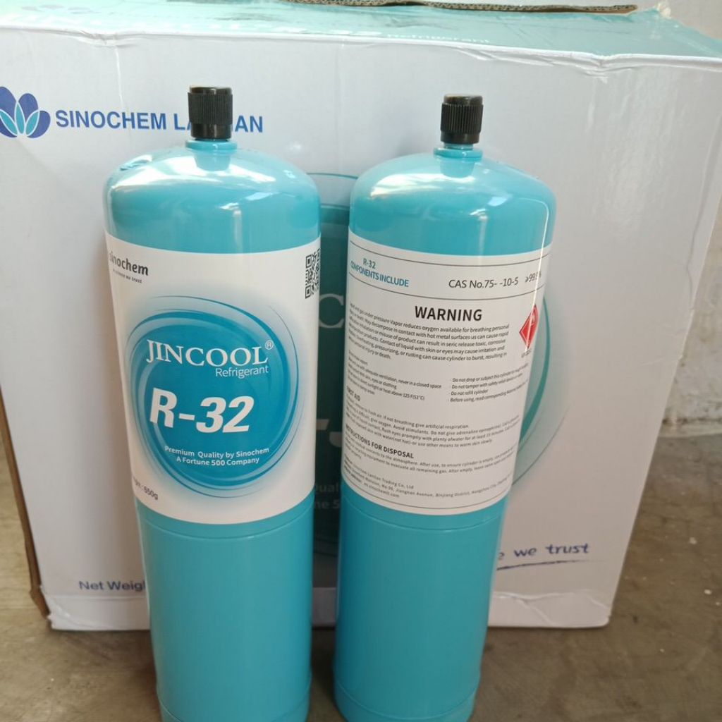 Jual Preon AC R32 JINCOOL 650gr untuk AC jenis Preon R32 model sekarang ...