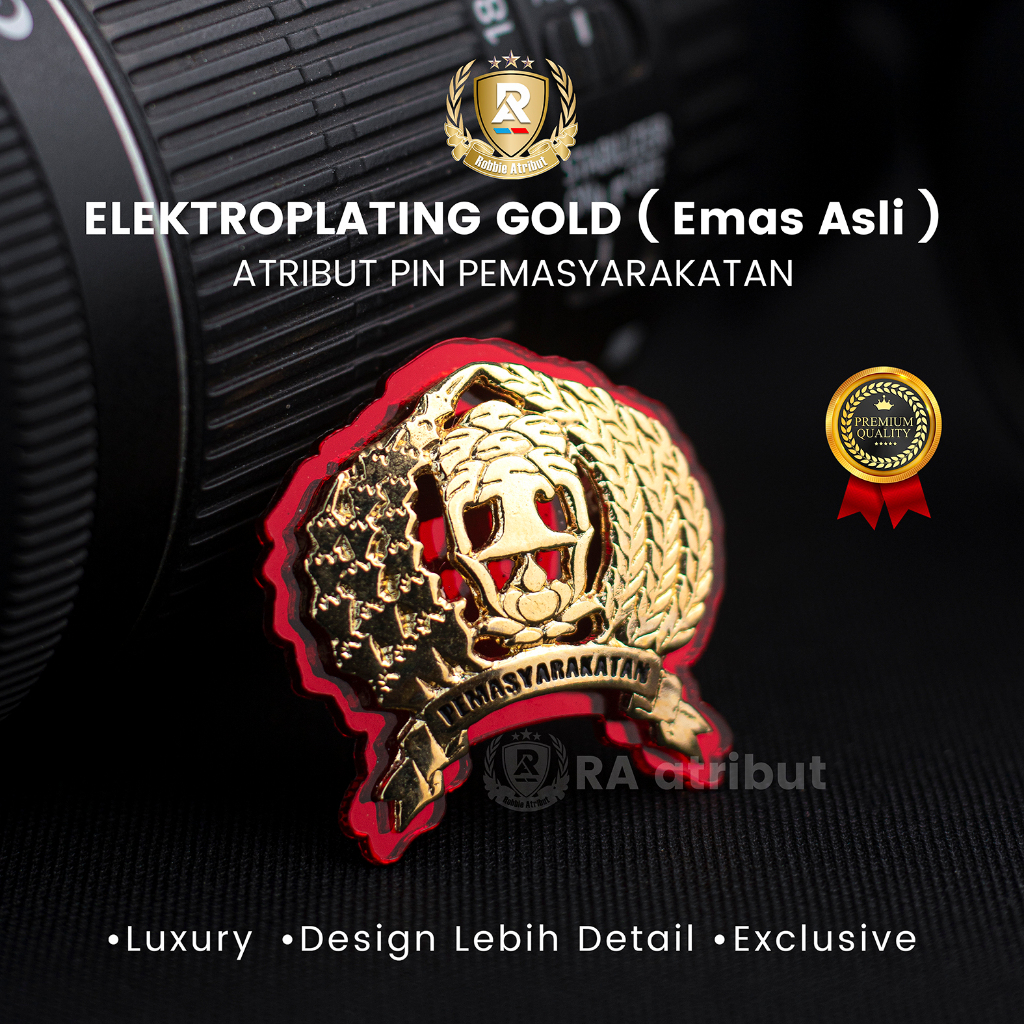 Jual Pin Permasyarakatan Imigrasi Gold Electroplating | Shopee Indonesia