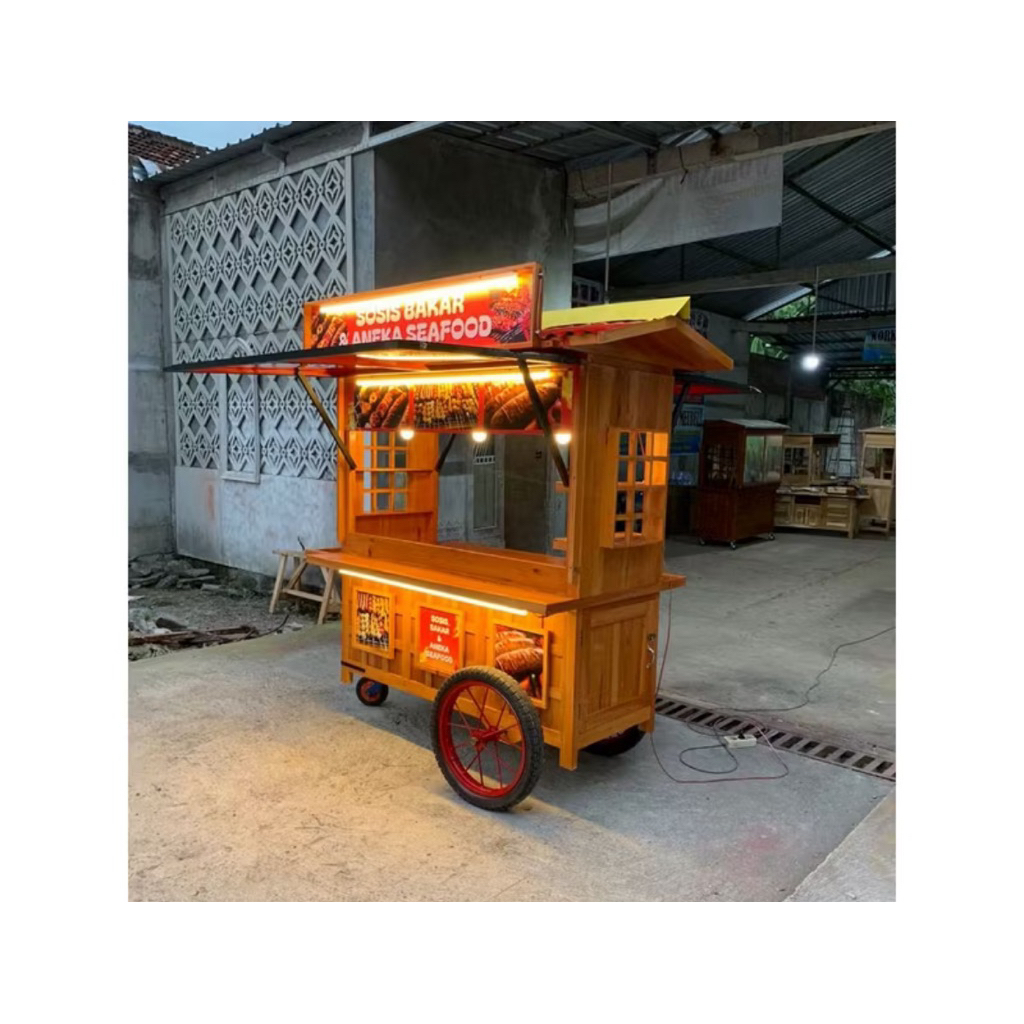 Jual Gerobak angkringan jepang gerobak dimsum gerobak bakaran | Shopee ...