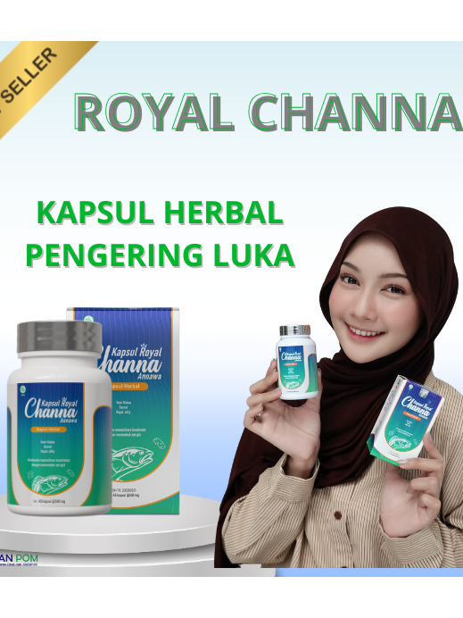 Jual ROYAL CHANNA Kapsul Herbal Pengering Luka, Pasca Sesar, Jatuh ...