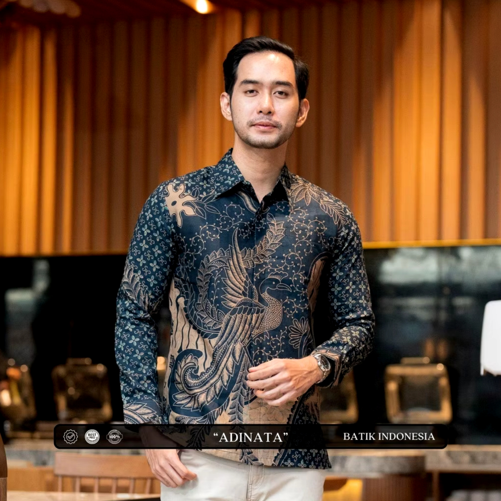 Jual Kemeja Batik Pria Full Furing Lengan Panjang Premium Motif Adinata ...