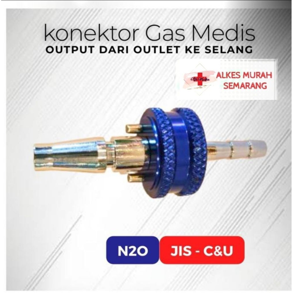 Jual Konektor O2/ Oxygen Connector/Connector O2/Connector N2O/Air ...