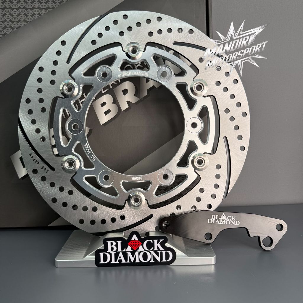 Jual Disc Piringan Cakram Depan Black Diamond Ukuran 260mm Tebal 4mm ADV 160 ADV 150 ABS / CBS ...