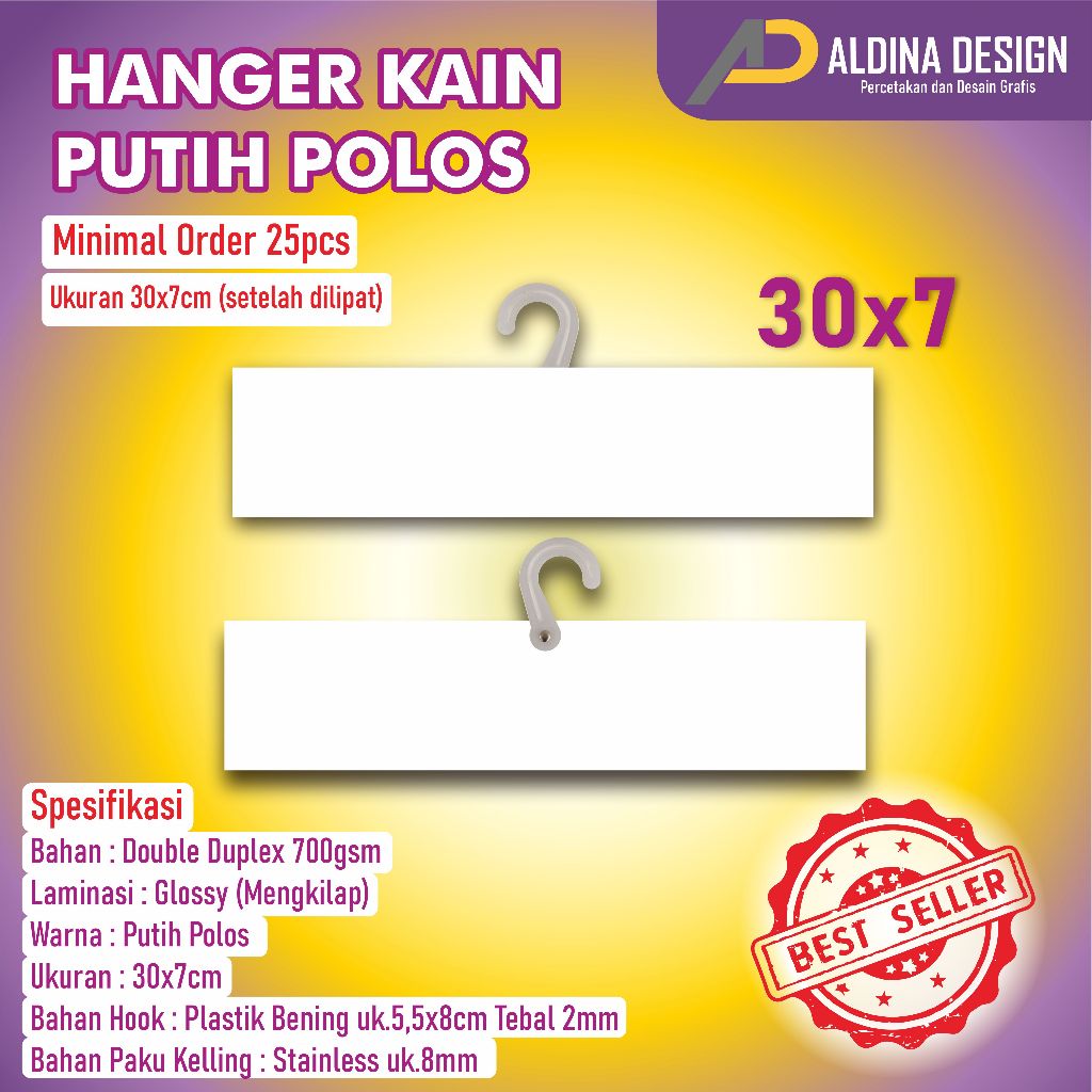 Jual Hanger Sampel Kain Polos panjang Ukuran 30cm Lebar 7cm | Shopee ...