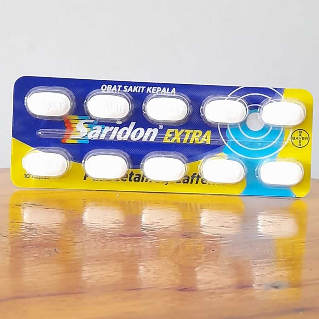 Jual Saridon extra strip 10 tablet ( obat sakit kepala ) | Shopee Indonesia