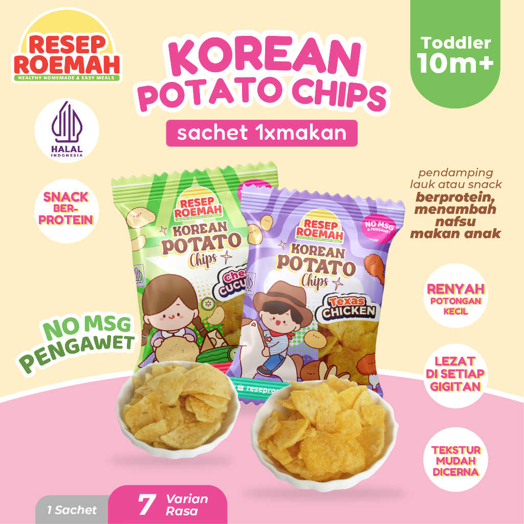 Jual Resep Roemah Keripik Kentang Crispy Anak / Crunchy Potato Chips ...