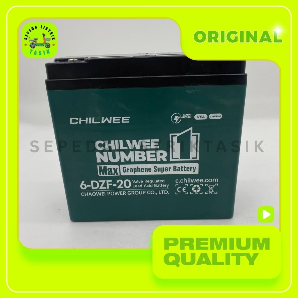 Jual BATERAI CHILWEE 12V20Ah / SEPEDA LISTRIK UNIVERSAL / Baterai ...