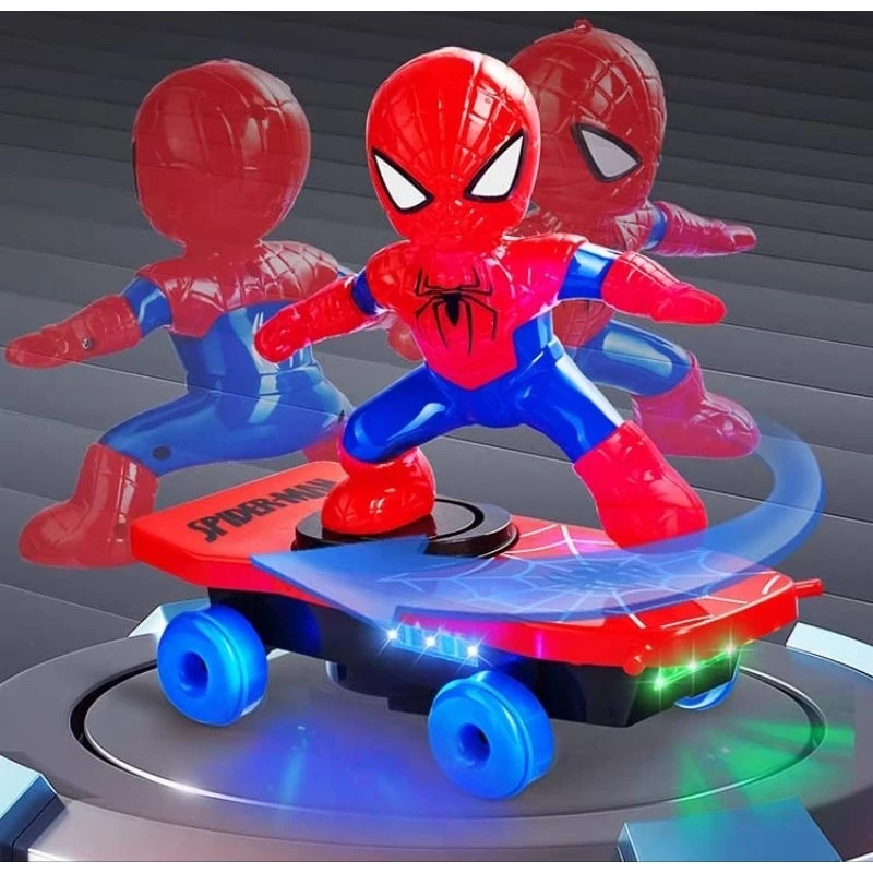 Jual Happy Toys - Mainan Anak Robot Spidermann Skate Board Scooter ...